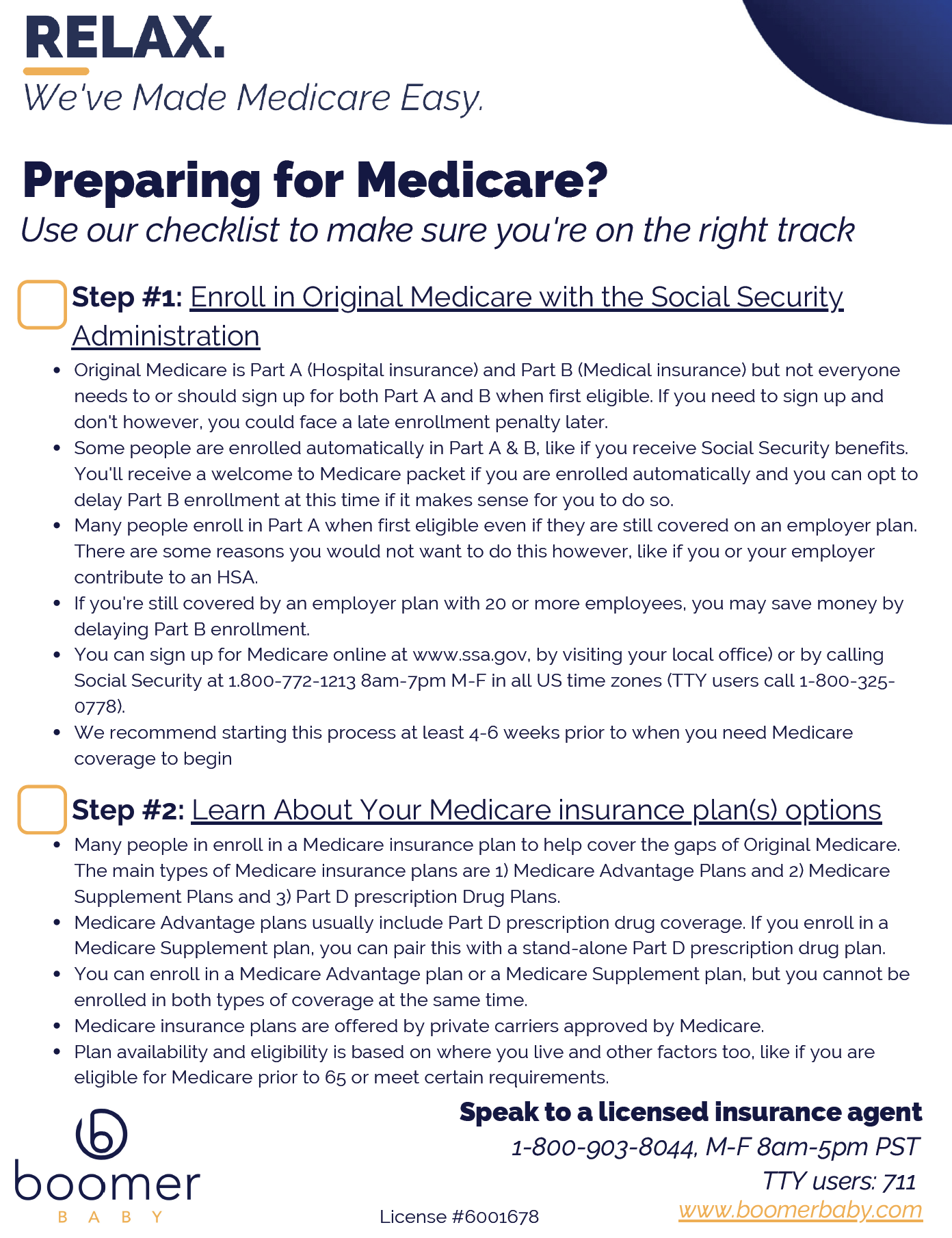 Thank You – Preparing for Medicare Checklist - RoseHealth Insurance