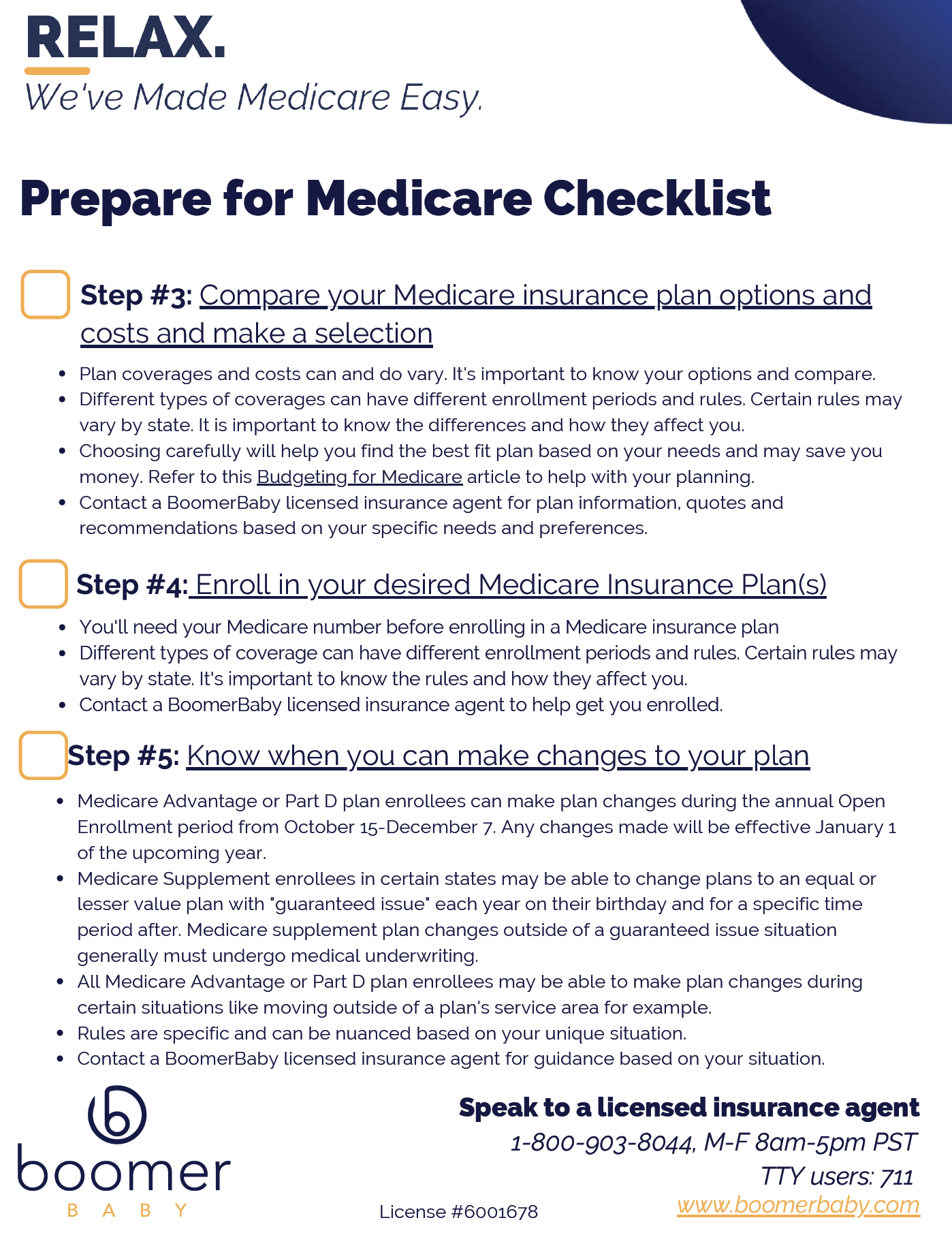 Thank You – Preparing for Medicare Checklist - RoseHealth Insurance